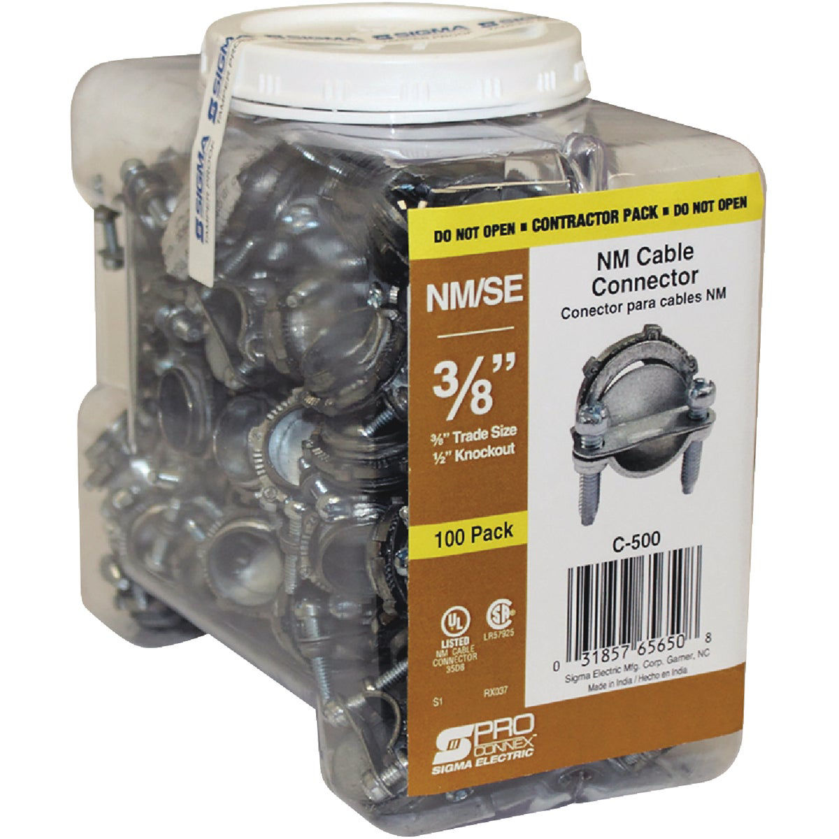 Sigma Engineered Solutions ProConnex 3/8 In. Die-Cast Zinc Clamp-on ...