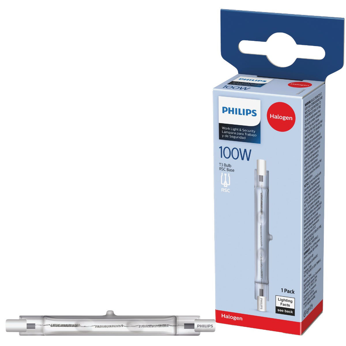 Philips 100W 120V Clear RSC Base T3 Halogen Work Light Bulb | Do it Best
