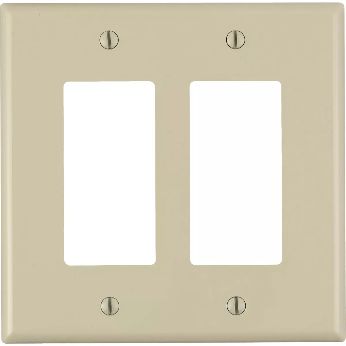 Leviton Decora 2-Gang Plastic Oversized Rocker Decorator Wall Plate ...