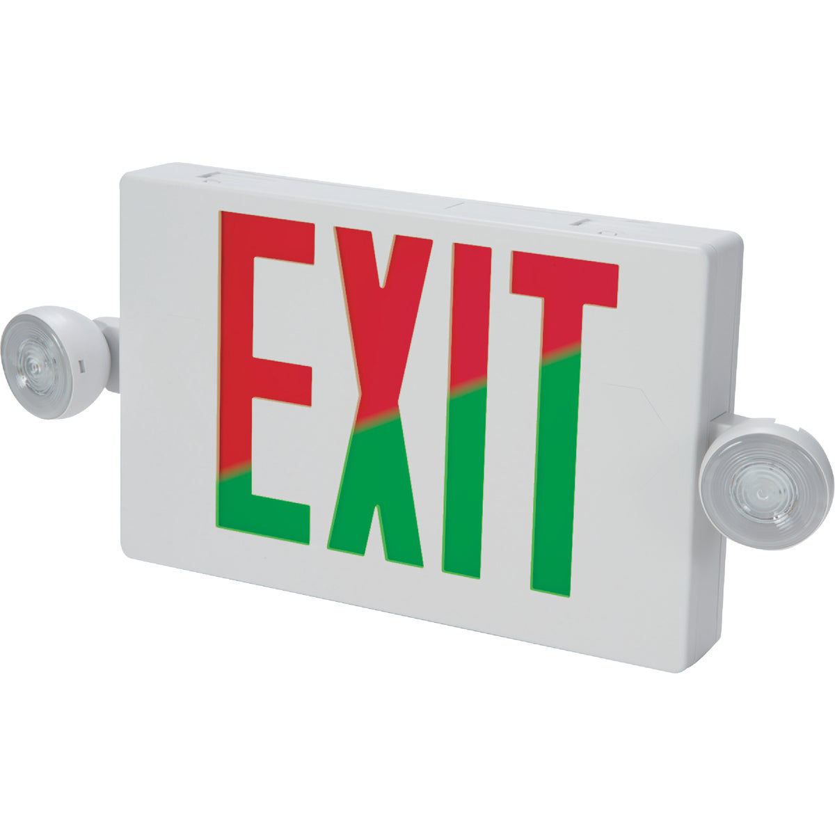 Sure-Lites Red/Green Selectable Lettering Polycarbonate LED Emergency ...