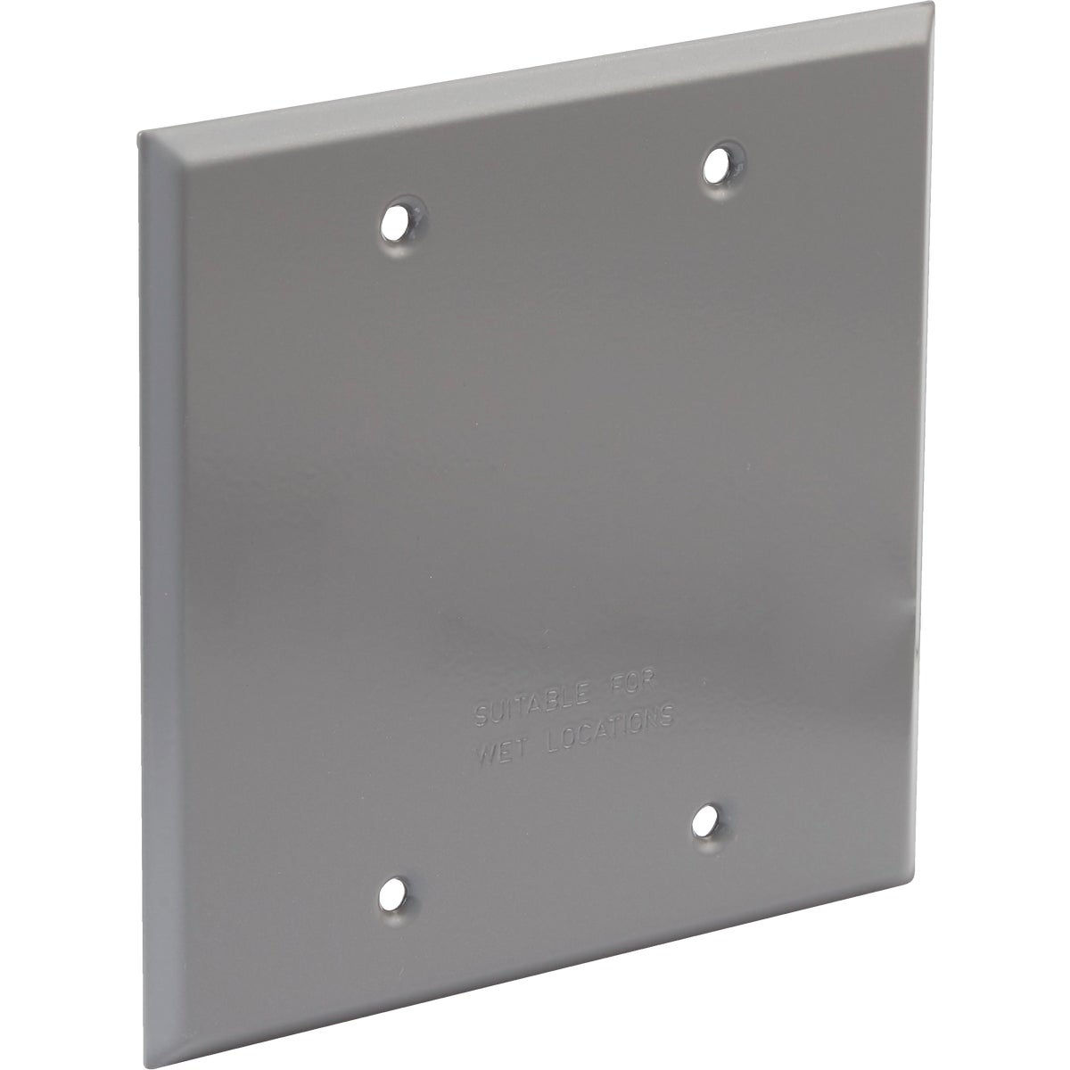 Bell 2-Gang Rectangular Aluminum Gray Blank Weatherproof Outdoor Box ...
