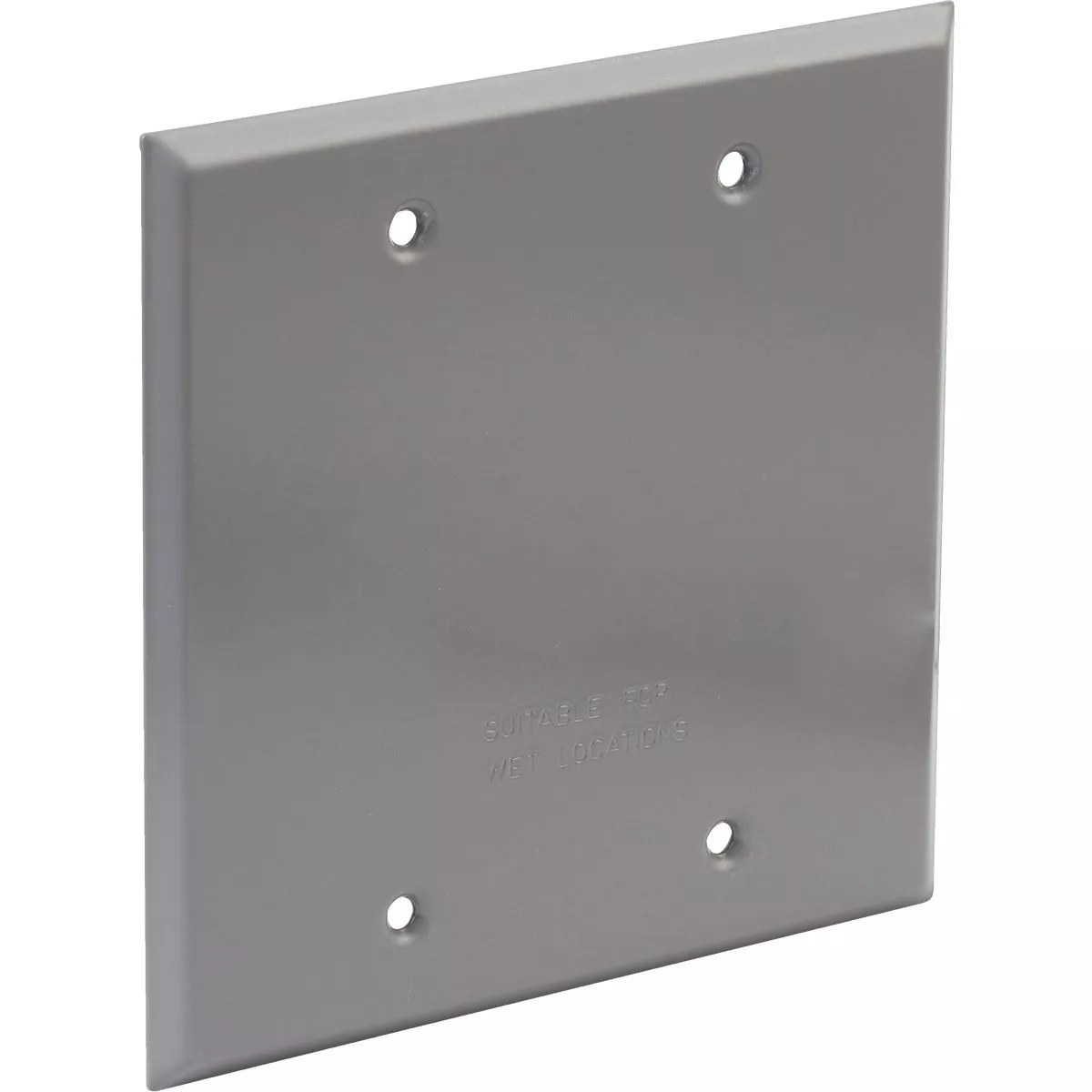 Bell 2-Gang Rectangular Aluminum Gray Blank Weatherproof Outdoor Box ...