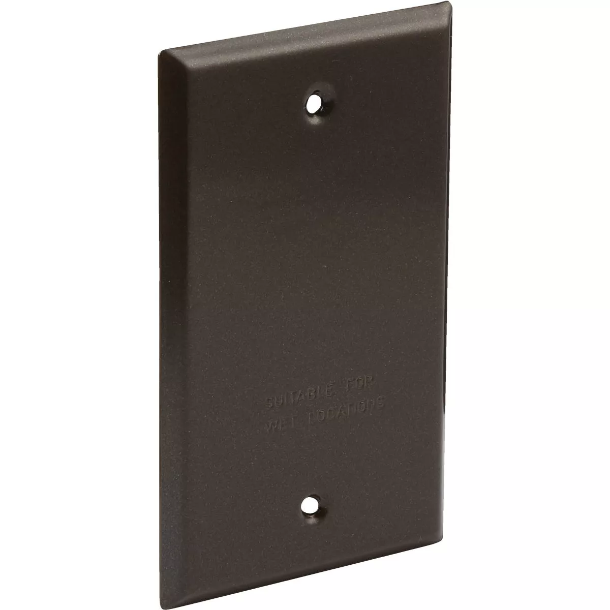 Bell Single Gang Rectangular Aluminum Bronze Blank Weatherproof Outdoor ...