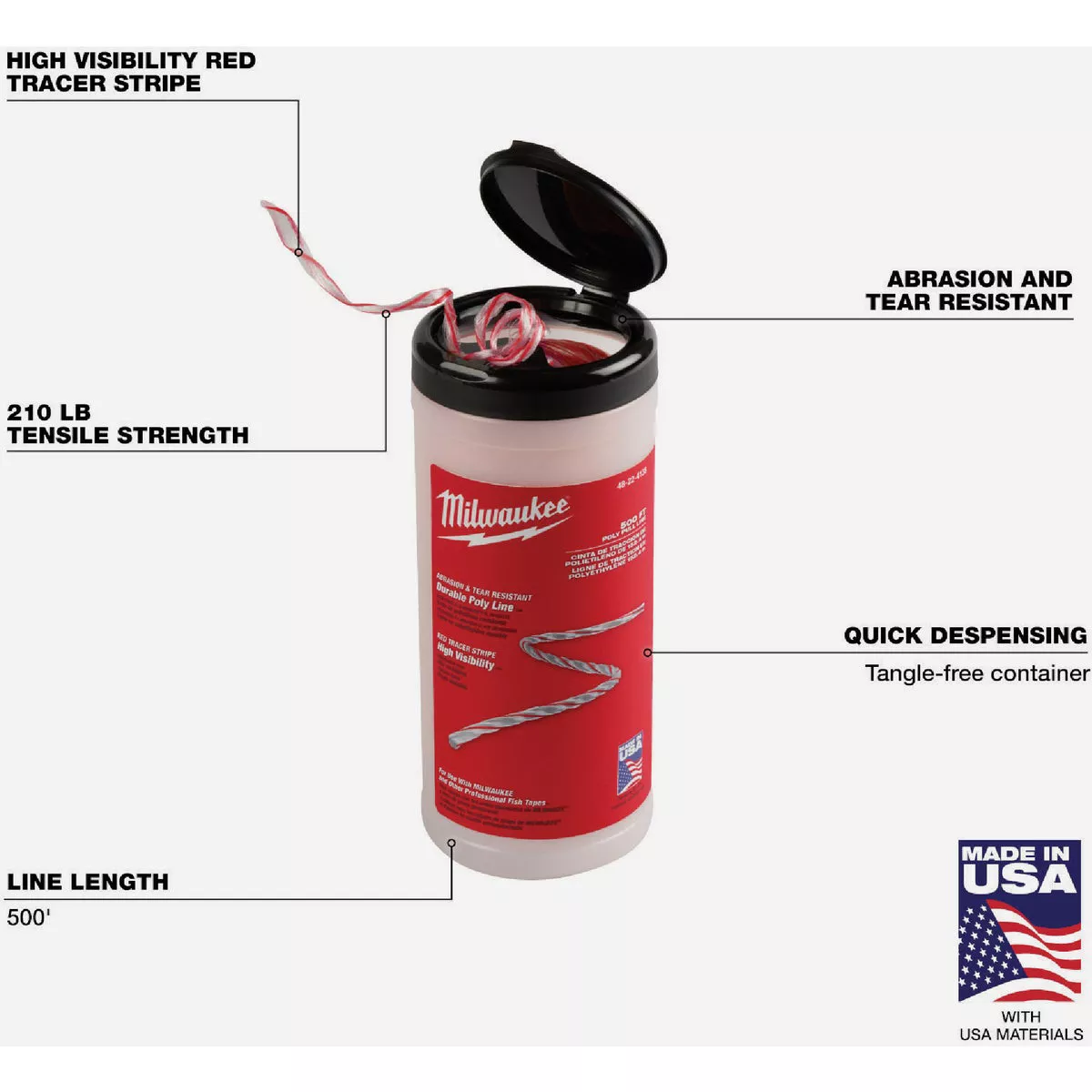 Milwaukee 500 Ft. Poly Pull Line | Do it Best