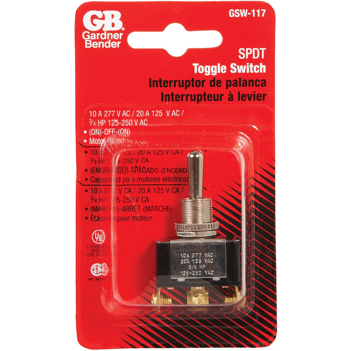 Gardner Bender Heavy-Duty SPDT Screw Double Throw Toggle Switch | Do it ...