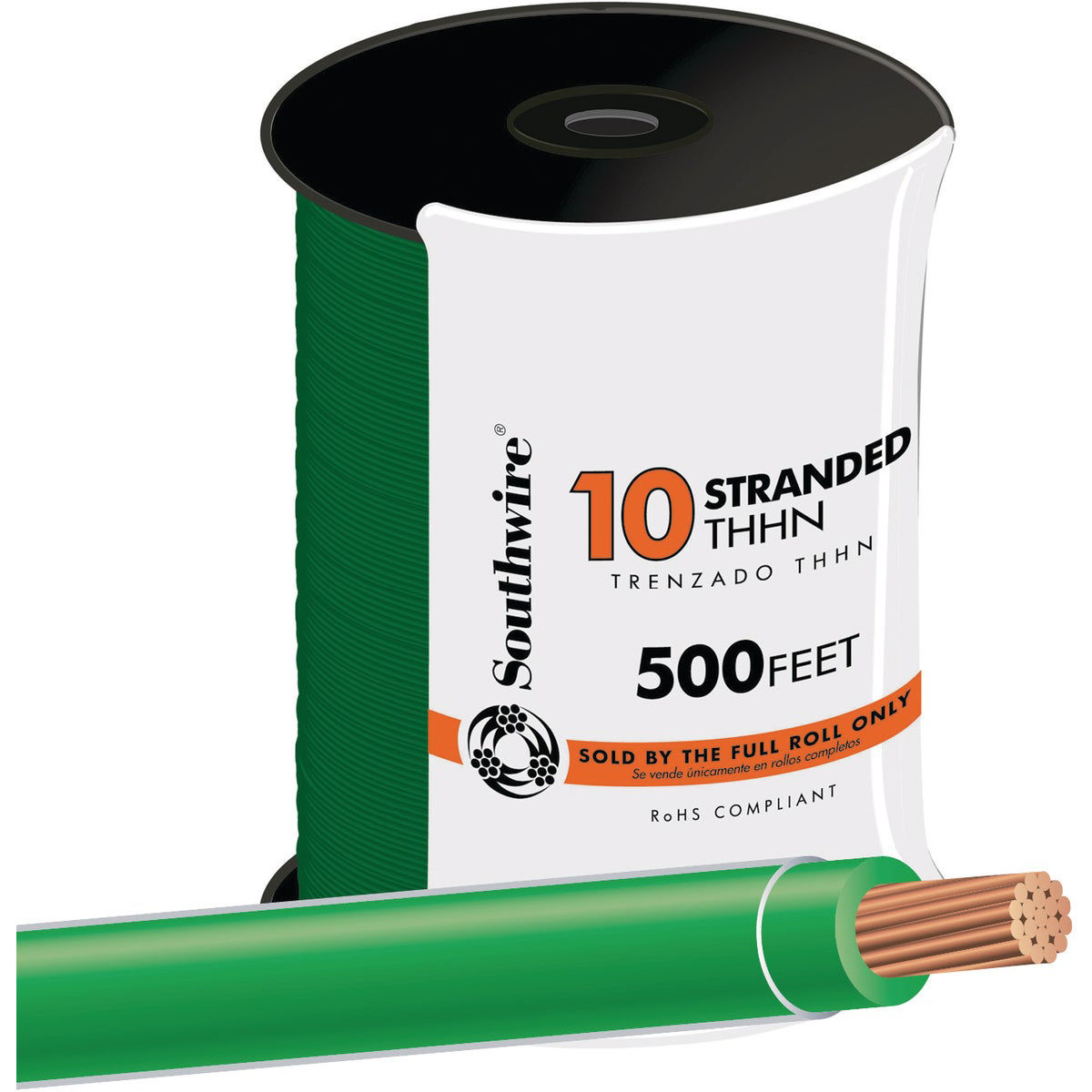 Southwire 500 Ft. 10 AWG Stranded Green THHN Electrical Wire | Do it Best