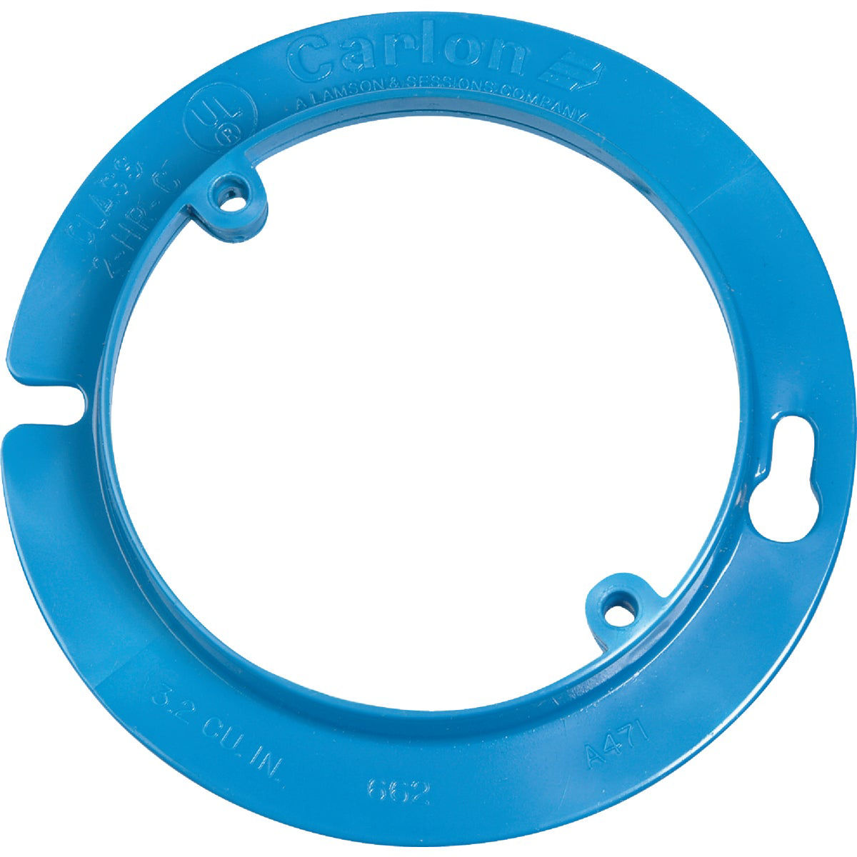 Carlon 1/2 In. x 4 In. Open Round PVC Raised Cover | Do it Best Carlon 1/2 In. x 4 In. Open Round PVC Raised Cover | Do it Best
