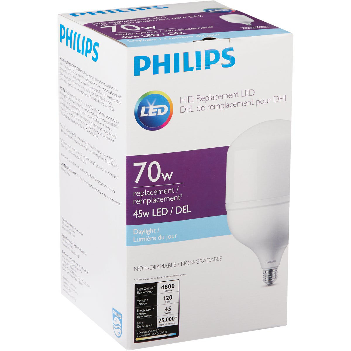 Philips 70W HID Equivalent Frosted T-Shape Medium Base LED High ...