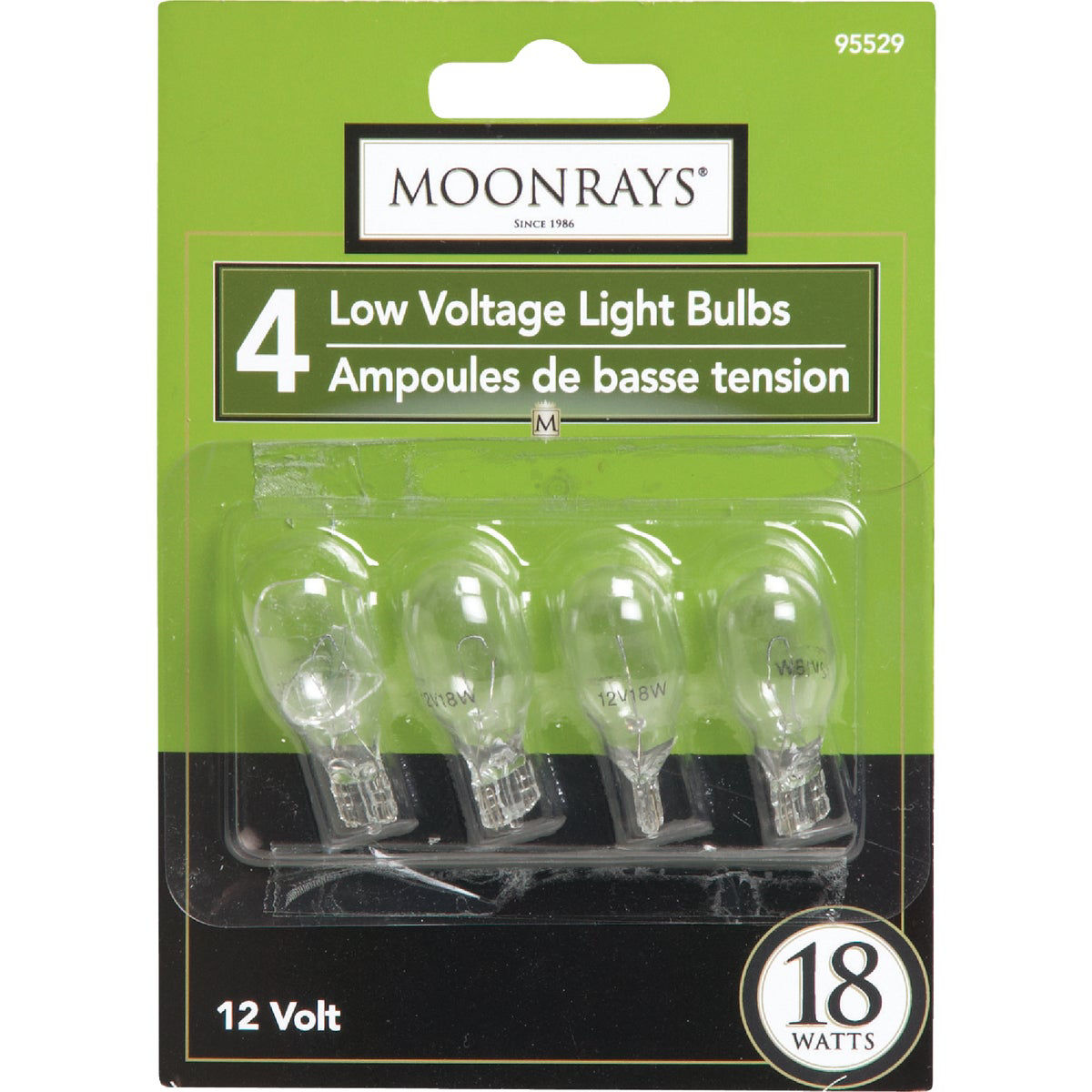 Moonrays 18W Clear T5 Wedge Base Landscape Low Voltage Light Bulb (4 ...