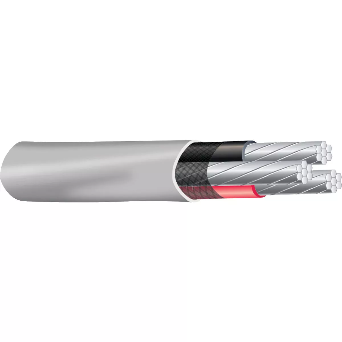 Southwire 500 Ft. 2-2-2 AWG 3-Conductor Service Entrance Cable ...