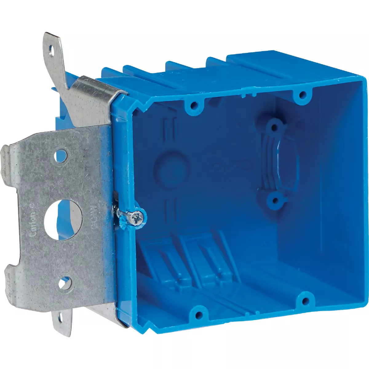 Carlon 2-Gang PVC Molded Old Work Dual Voltage Wall Box, 18 Cu. In ...