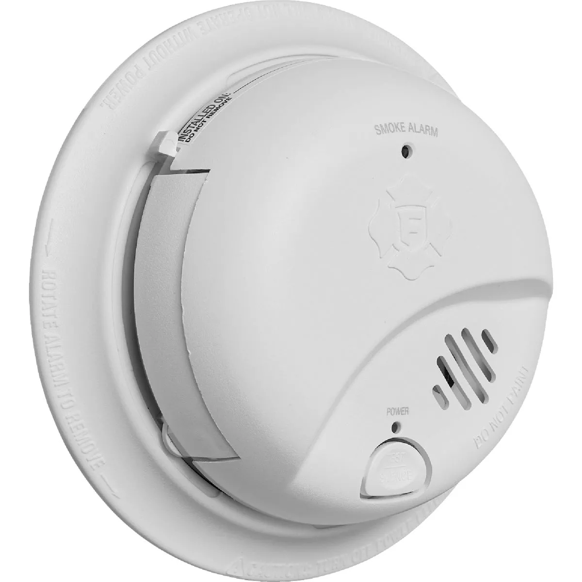 BRK SMI100-AC Interconnect Hardwire Ionization Smoke Alarm with Battery ...