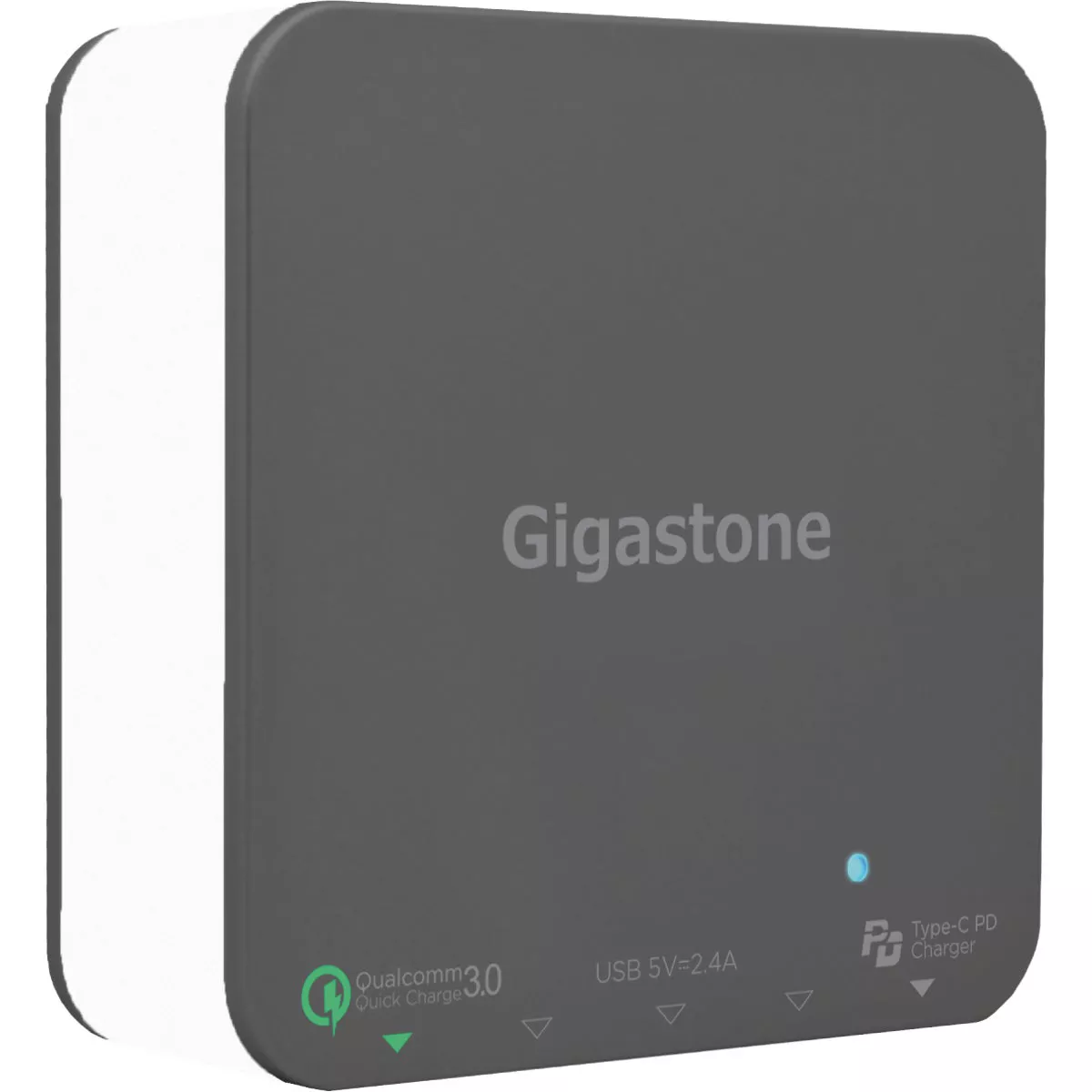 Gigastone Type-C PD3.0 5-Port Black & White Wall Charger | Do it Best