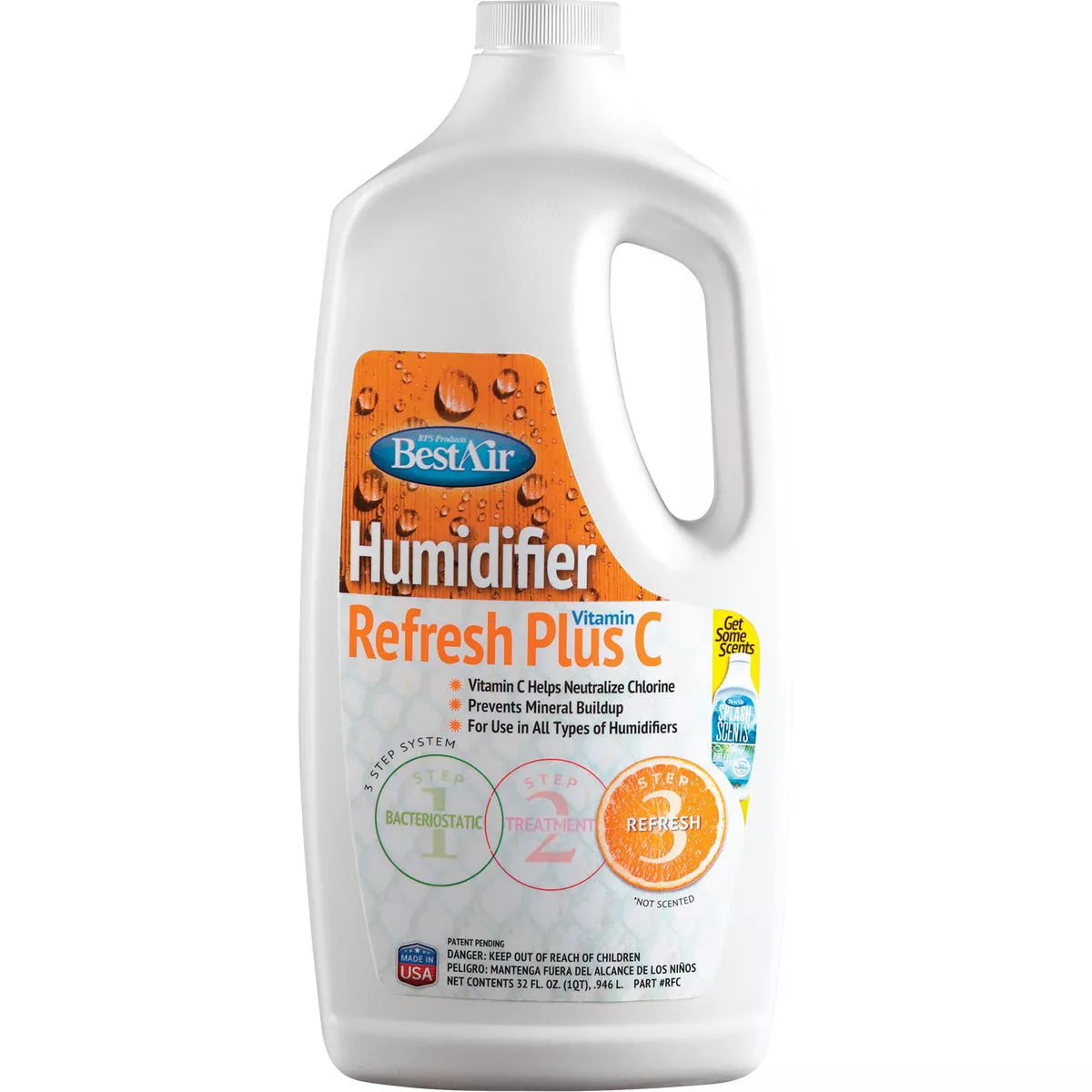 BestAir Refresh Plus Vitamin C 32 Oz. Liquid Humidifier Treatment ...