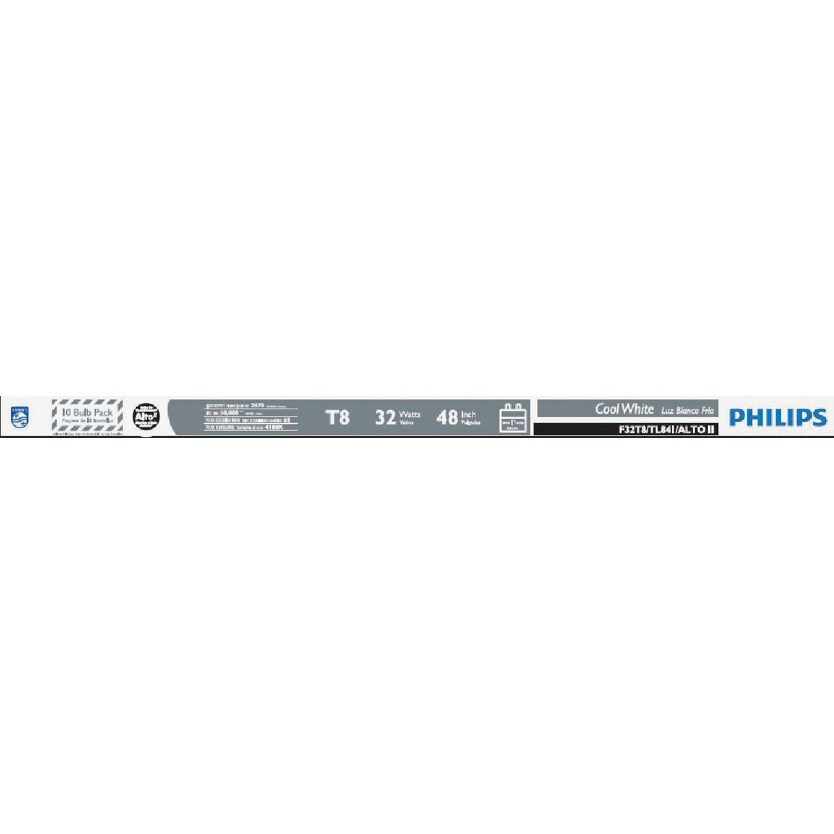 Philips ALTO 32W 48 In. Cool White T8 Medium Bi-Pin Fluorescent Tube ...