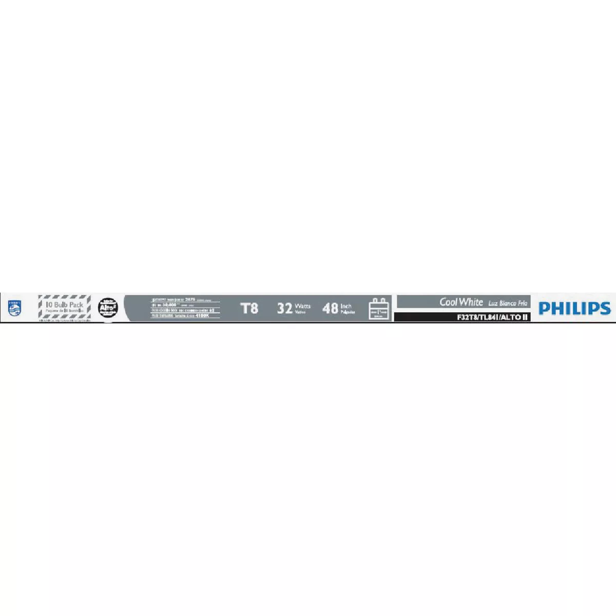 Philips ALTO 32W 48 In. Cool White T8 Medium Bi-Pin Fluorescent Tube ...