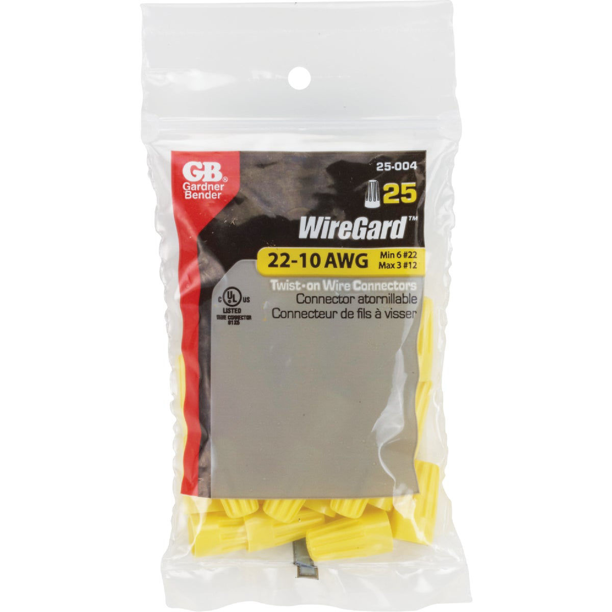 Gardner Bender WingGard Medium Yellow 22 AWG to 10 AWG Wire Connector ...