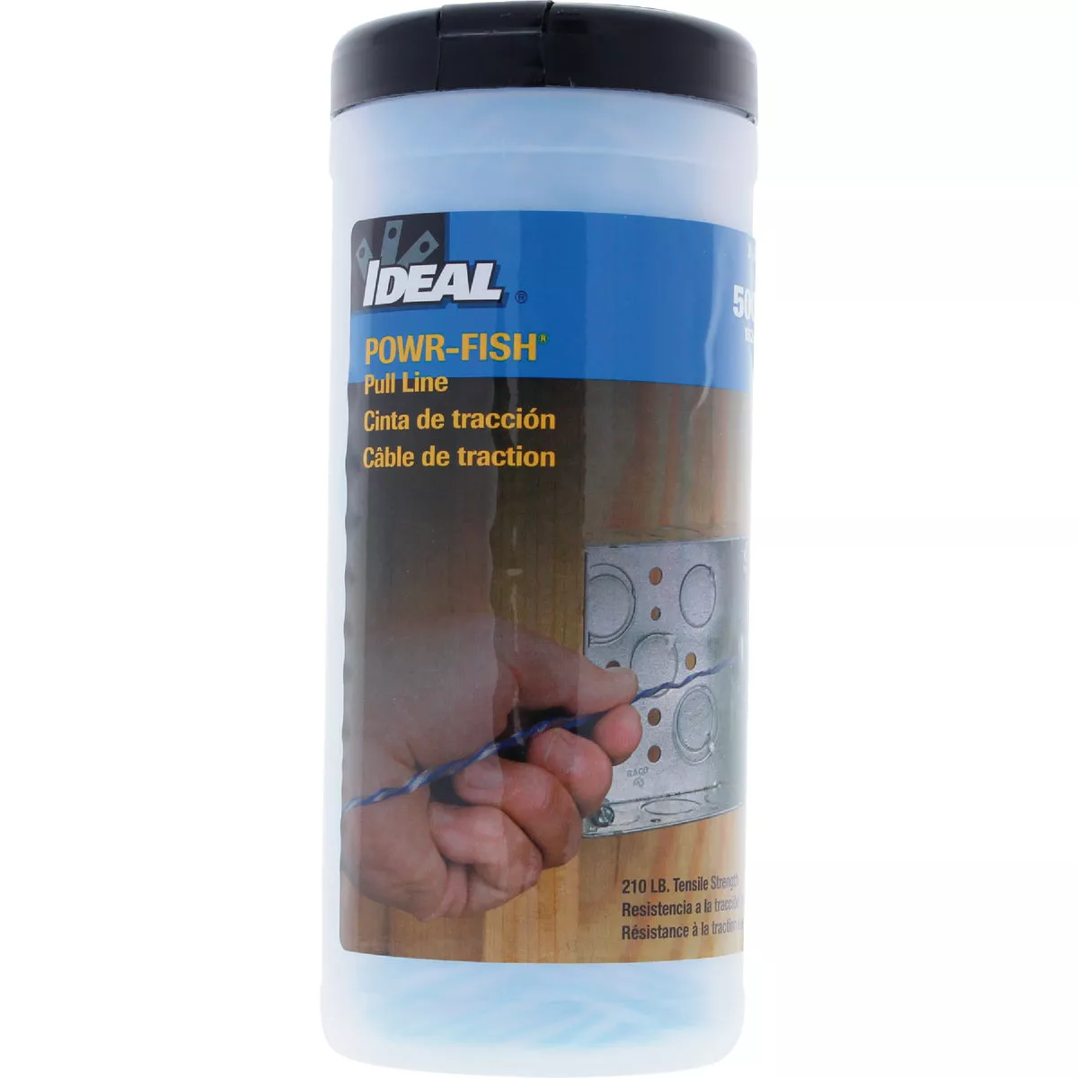 Ideal Powr-Fish Continuous-Fiber Polyline 500 Ft. L. Wire Pull-Line ...