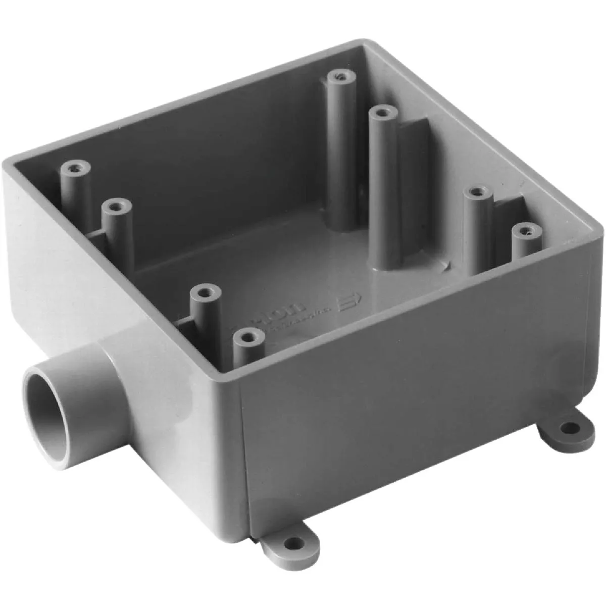Carlon 2-Gang PVC Molded Rigid Non-Metallic Dead-End Termination Wall ...
