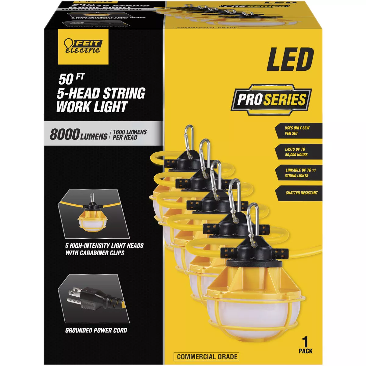 Feit Electric LED 50 Ft. Work Light String | True Value Hardware