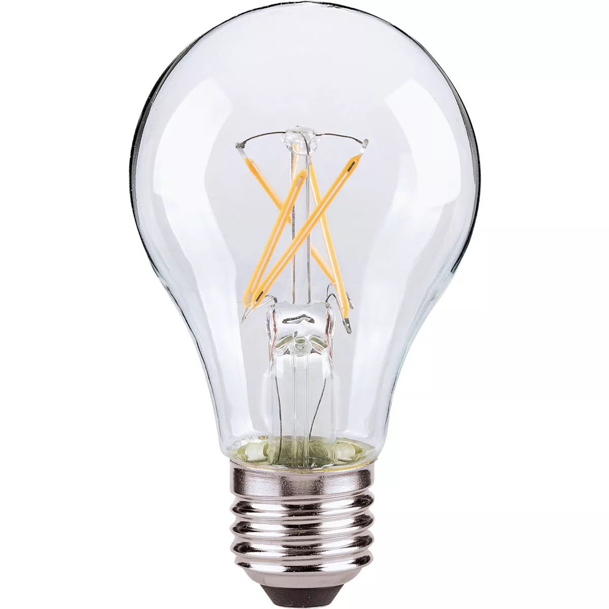 Satco 60W Equivalent Warm White A19 Medium Dimmable LED Light Bulb (4 ...
