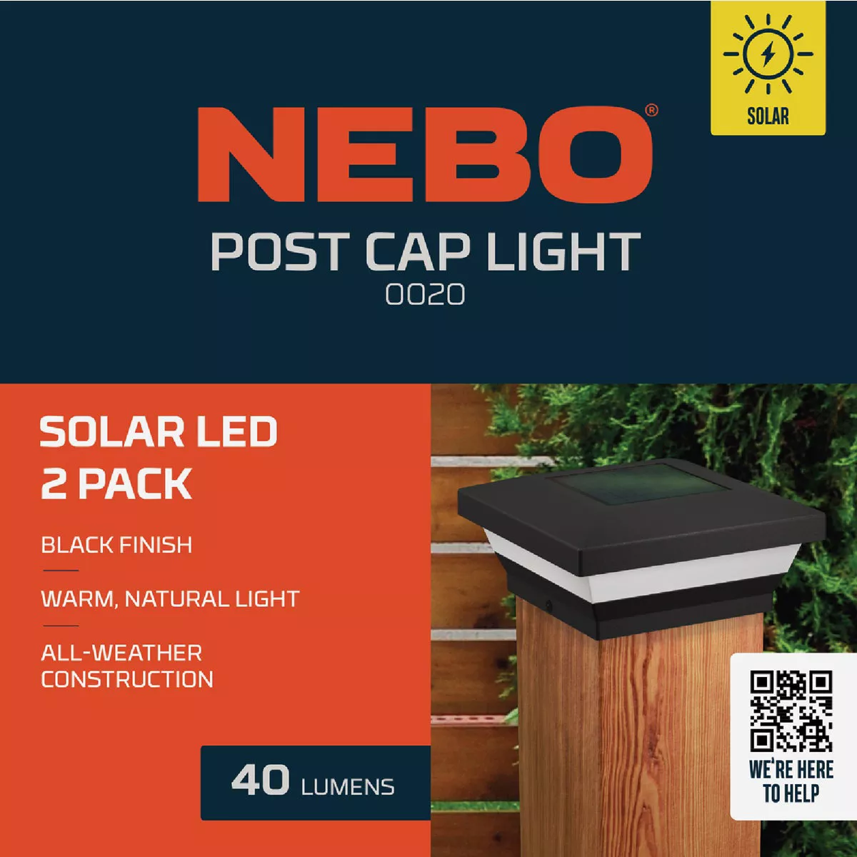 Nebo Espresso 40 Lm. Solar Post Cap Light | Do it Best