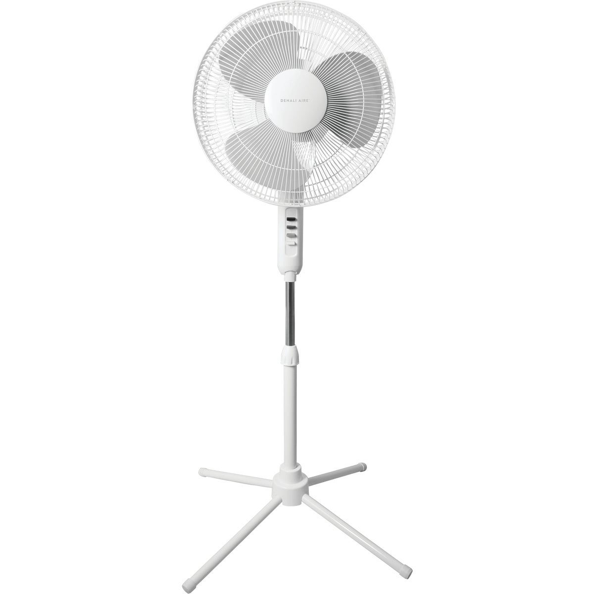 Denali Aire 16 In. 3-Speed White Oscillating Pedestal Fan | Do it Best