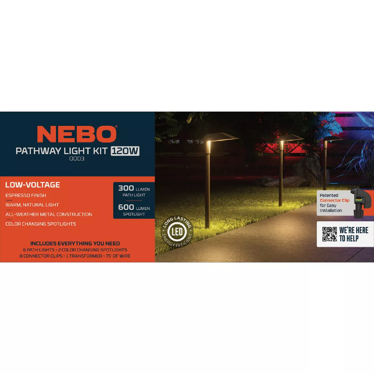 Nebo LED Espresso All-Weather Metal Sleek Style Low Voltage Landscape ...