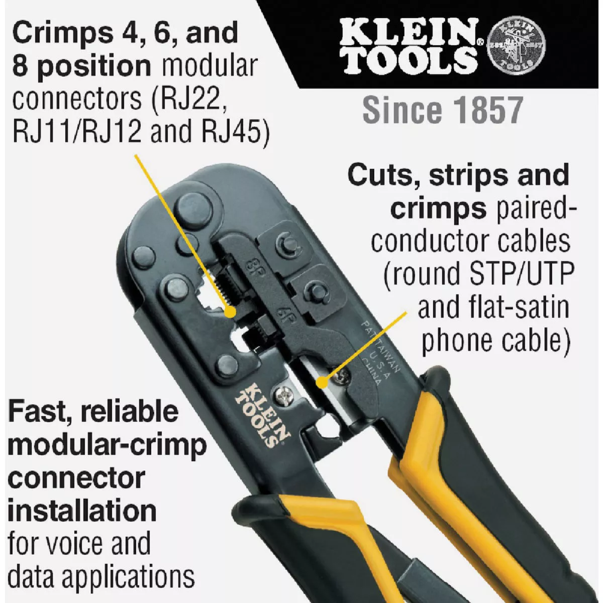 Klein Twisted Pair Modular Cable Connector Kit (10-Piece) | Do it Best