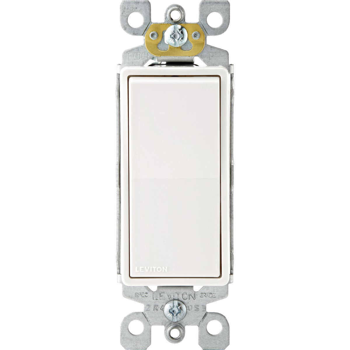 Leviton Decora Residential Grade 15A Antimicrobial Treated Rocker ...