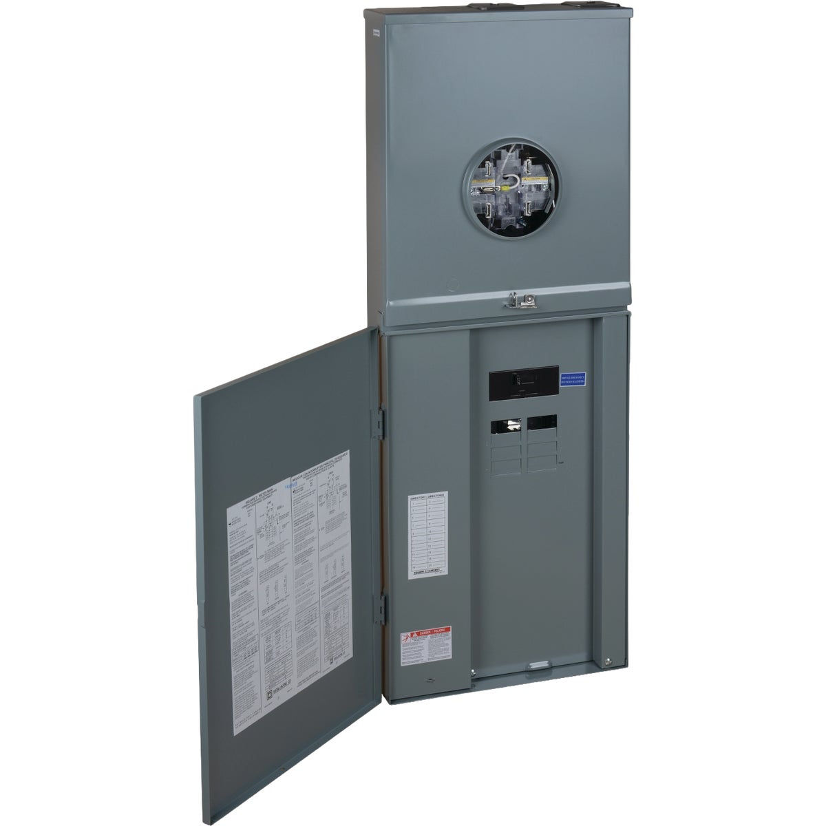 Square D Homeline 200A 8-Space 16-Circuit Outdoor Combination Meter ...