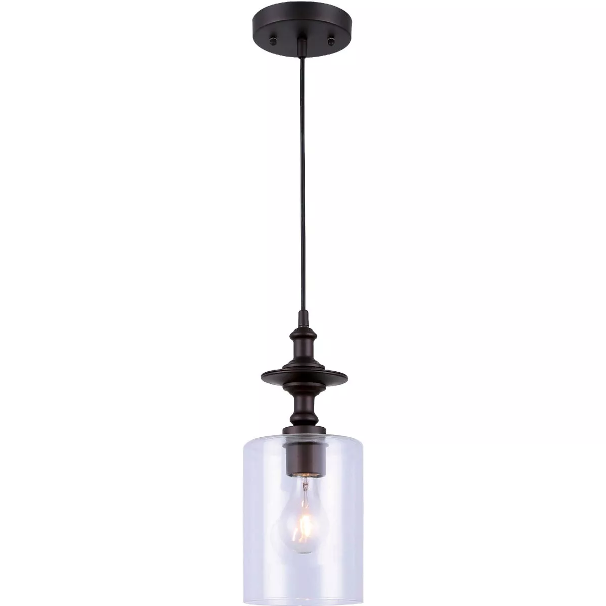 Home Impressions York 1-Bulb Oil Rubbed Bronze Incandescent Cord ...