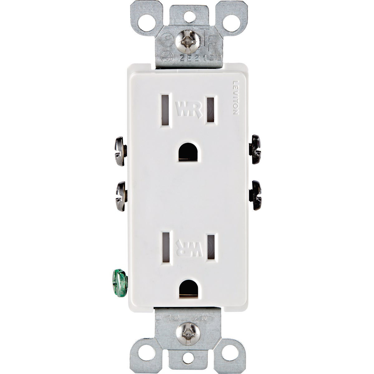Leviton Decora 15A White Residential Grade 5-15R Weather & Tamper ...