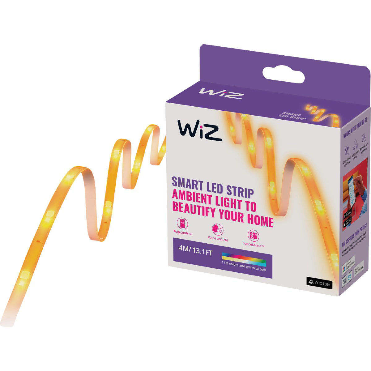 Wiz 13 Ft. L. 12.7W Smart Light Strip | Do it Best