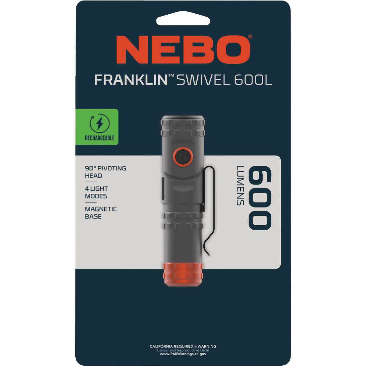Nebo Franklin Swivel LED Rechargeable Compact Flashlight | Do it Best