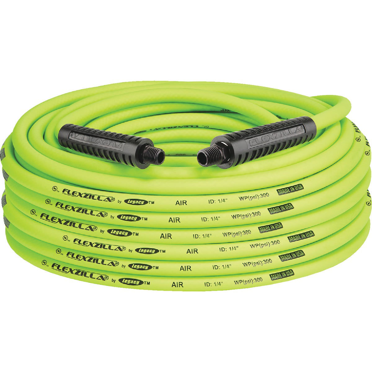 Flexzilla 1/4 In. x 100 Ft. Polymer-Blend Air Hose with 1/4 In. MNPT ...
