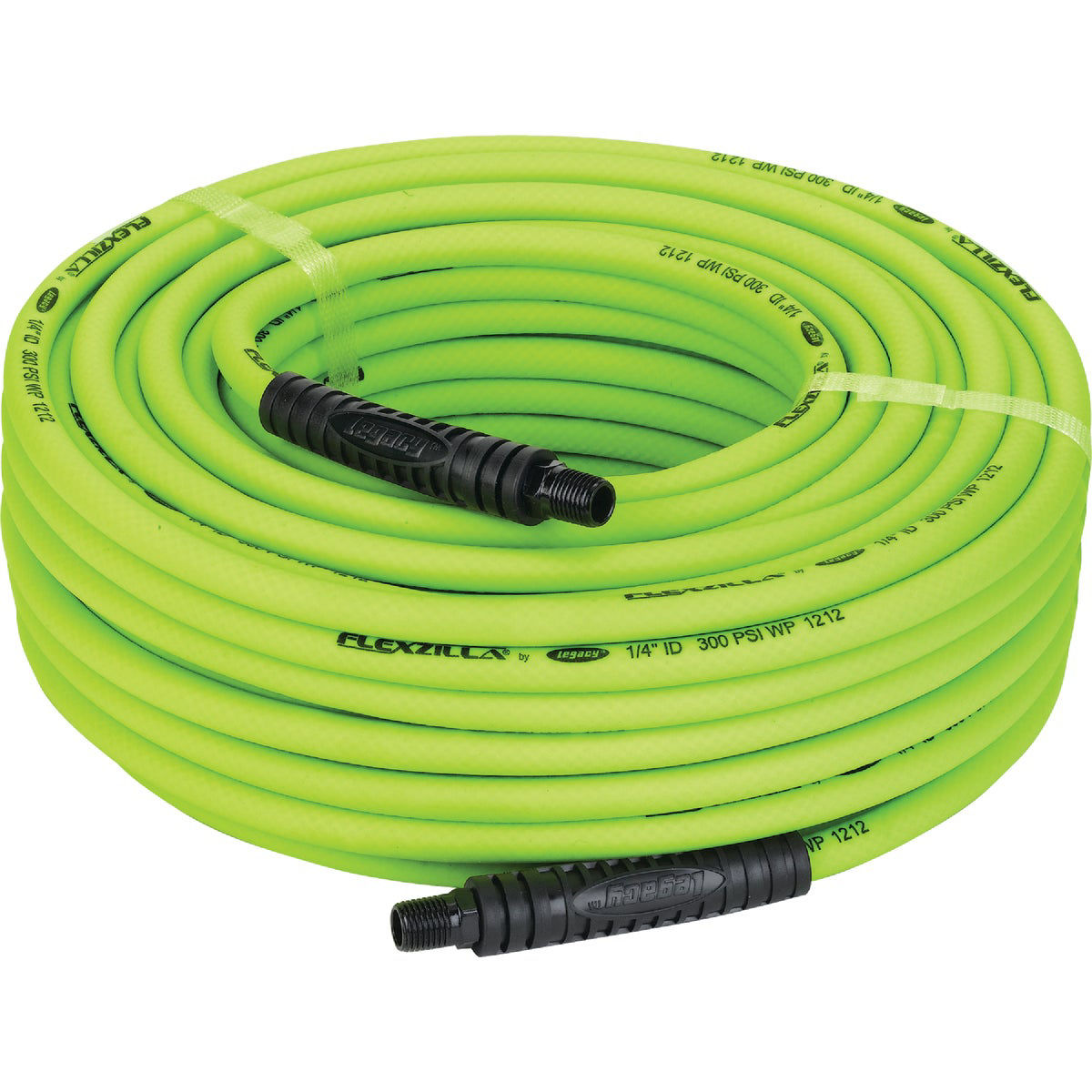 Flexzilla 1/4 In. x 100 Ft. Polymer-Blend Air Hose with 1/4 In. MNPT ...