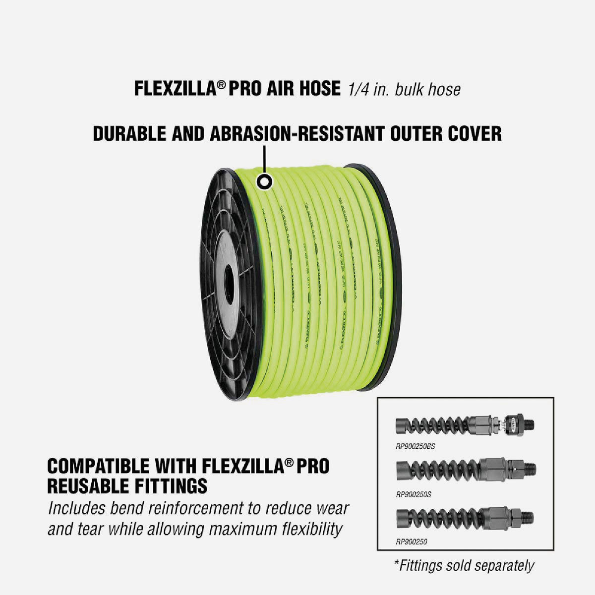 Flexzilla Pro 1/4 In. x 250 Ft. Polymer-Blend Bulk Air Hose | Do it Best
