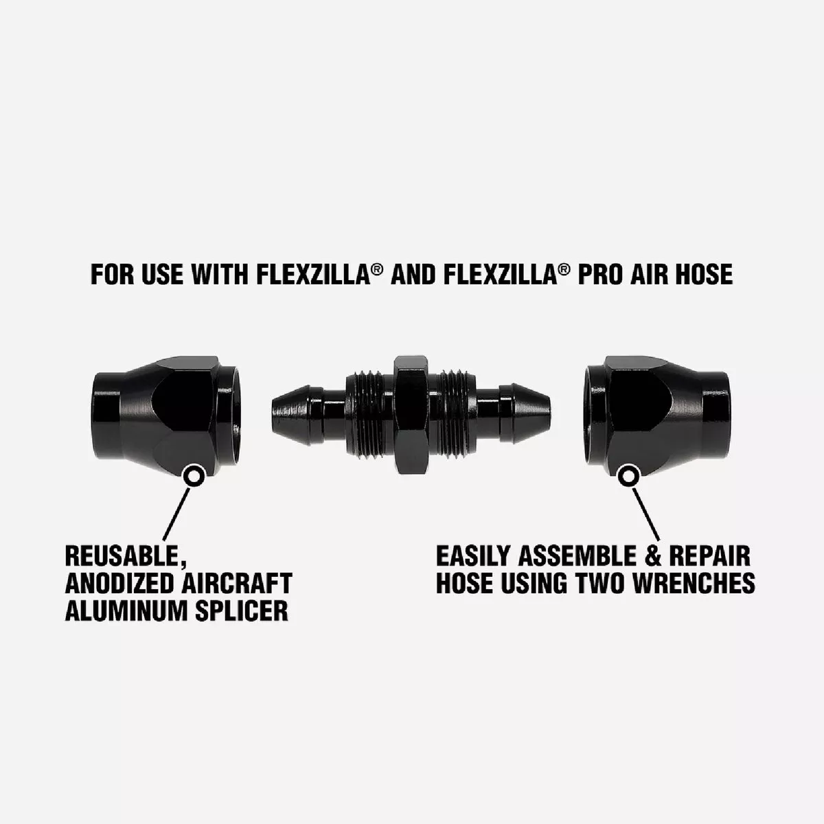 Flexzilla Pro 1/4 In. Barb Reusable Air Hose Splicer | True Value Hardware