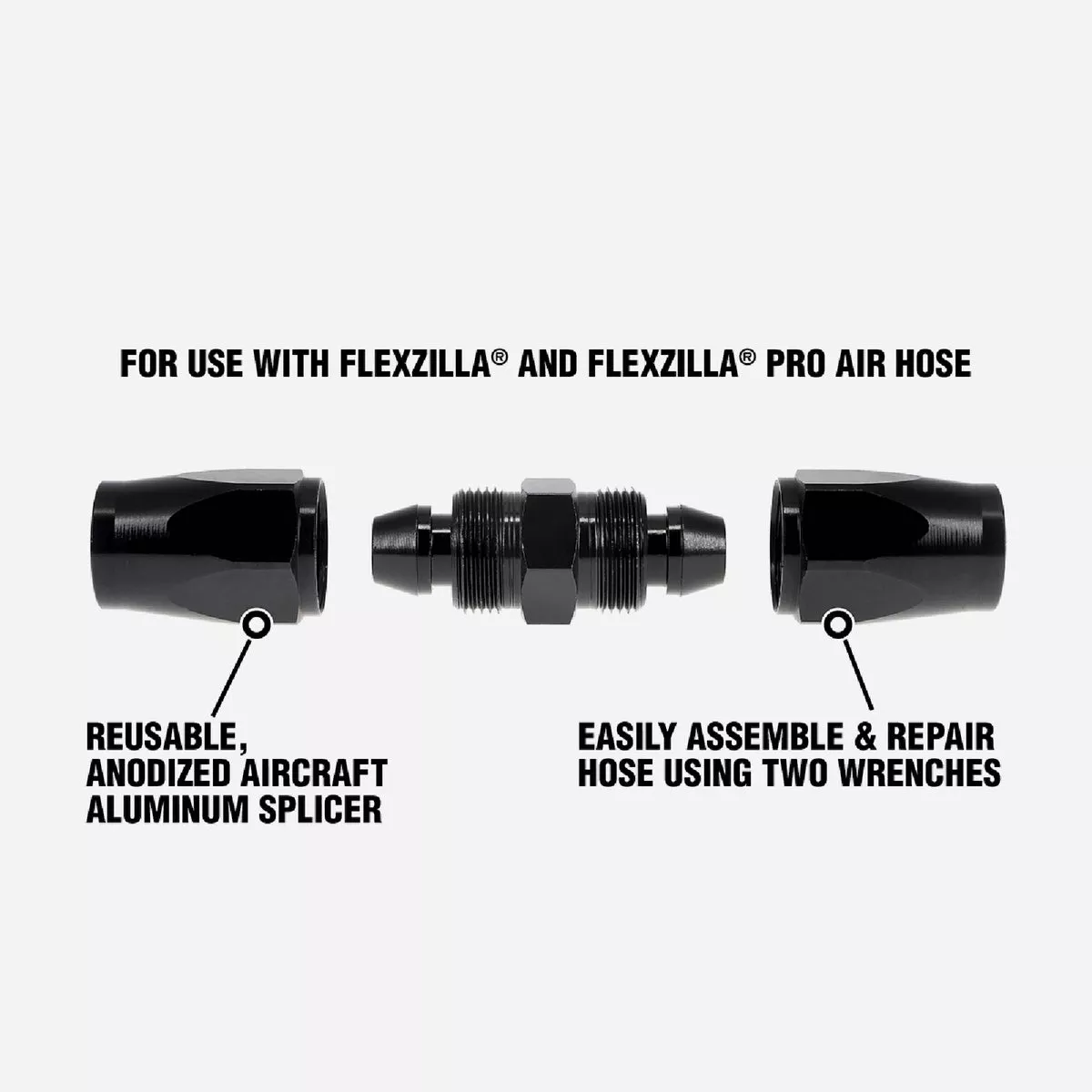Flexzilla Pro 1/2 In. Barb Reusable Air Hose Splicer | True Value Hardware