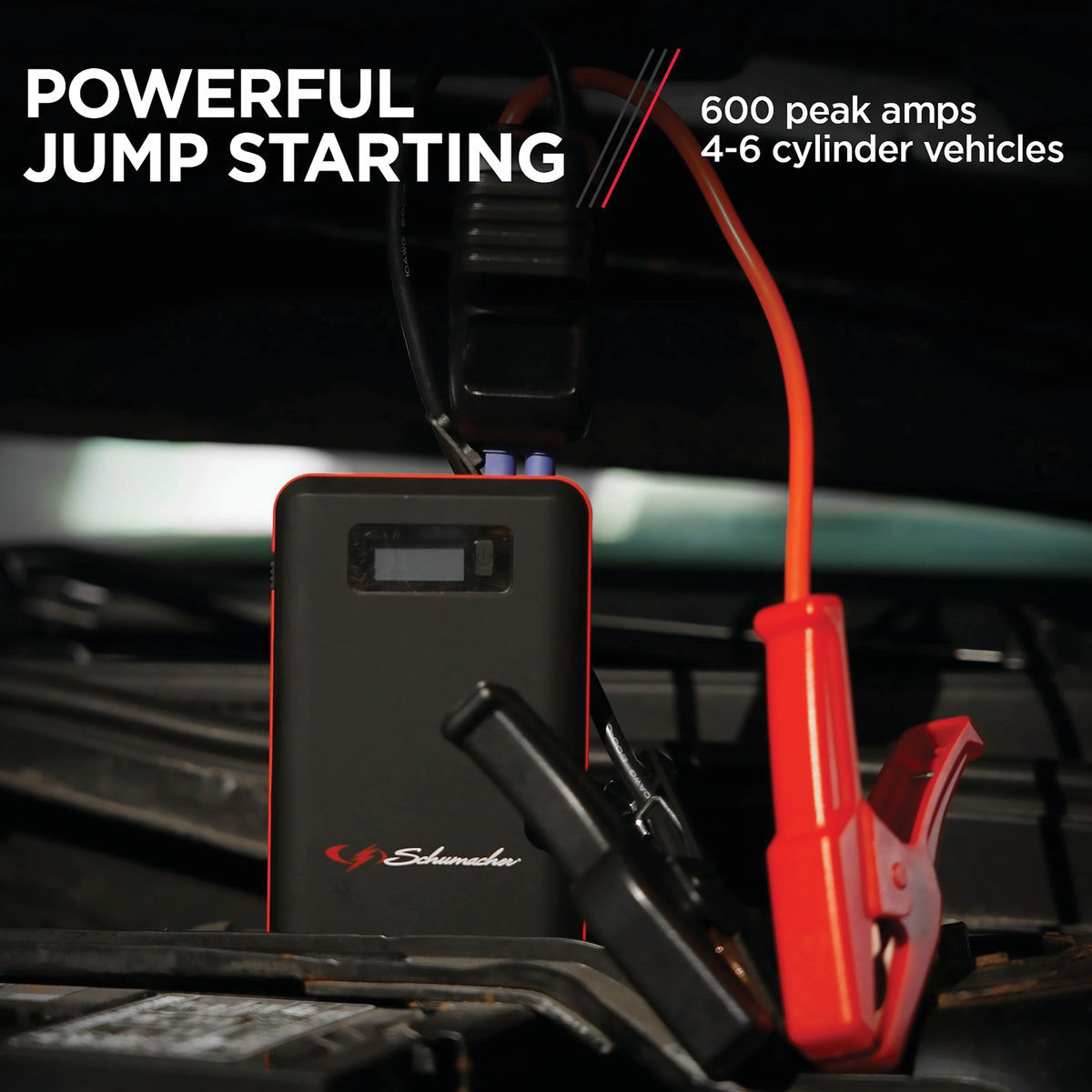 Schumacher Lithium Ion Portable Power Pack and 600 Peak Amp Jump ...