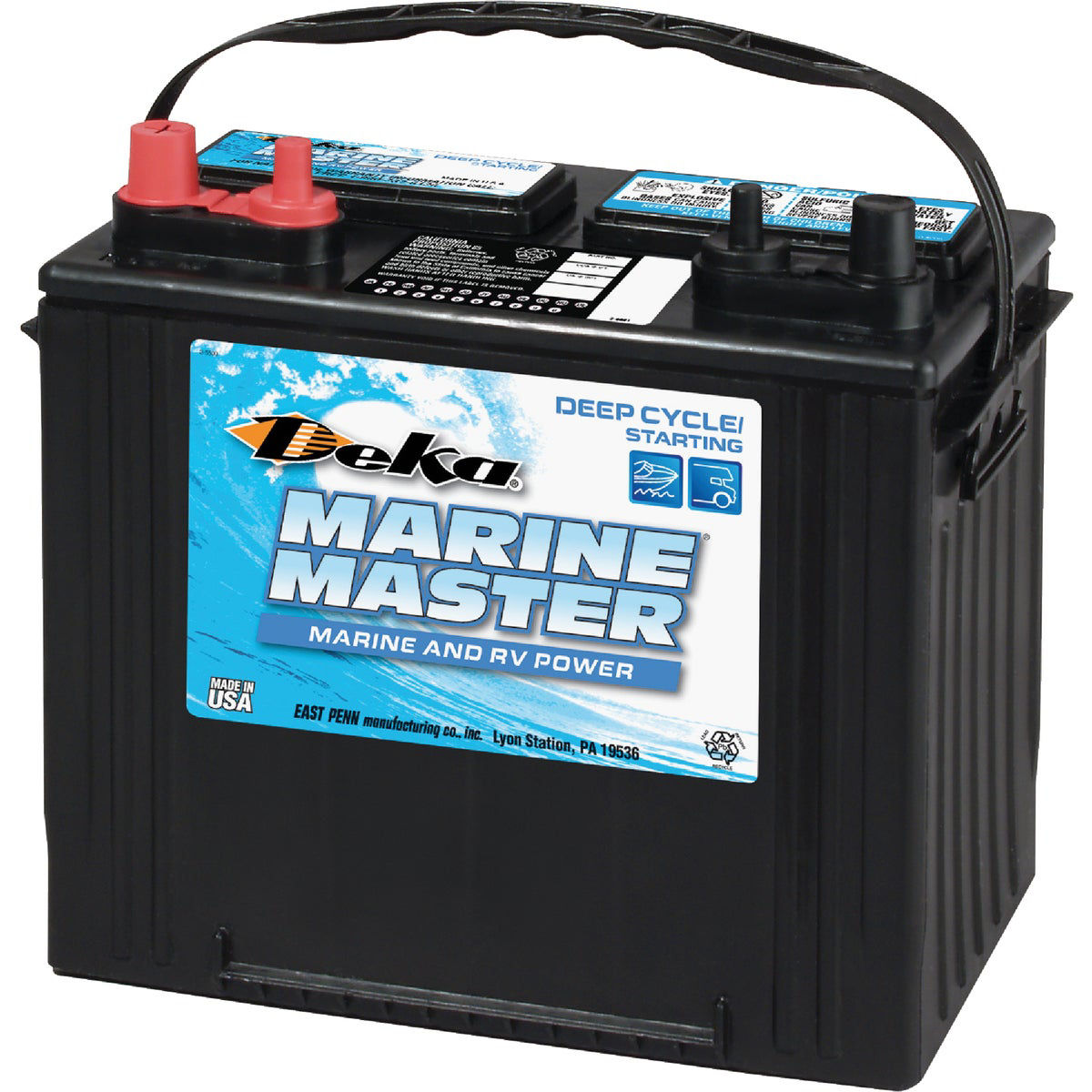 Deka Marine Master 12-Volt 550 CCA Deep Cycle/Starting Marine/RV ...