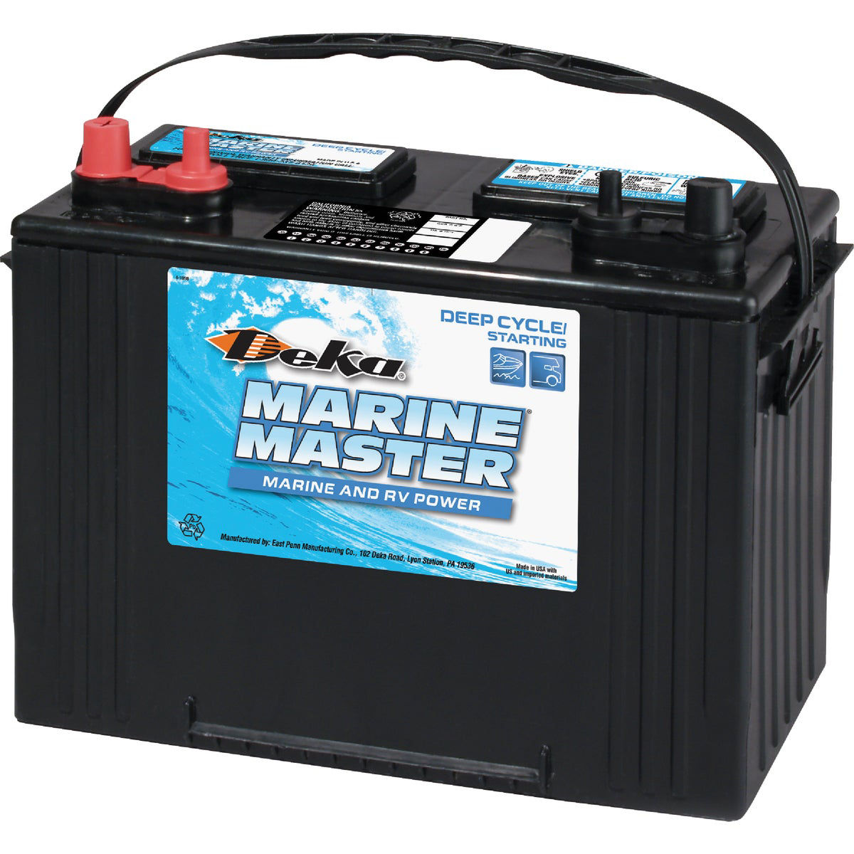 Deka Marine Master 12-Volt 600 CCA Deep Cycle/Starting Marine/RV ...