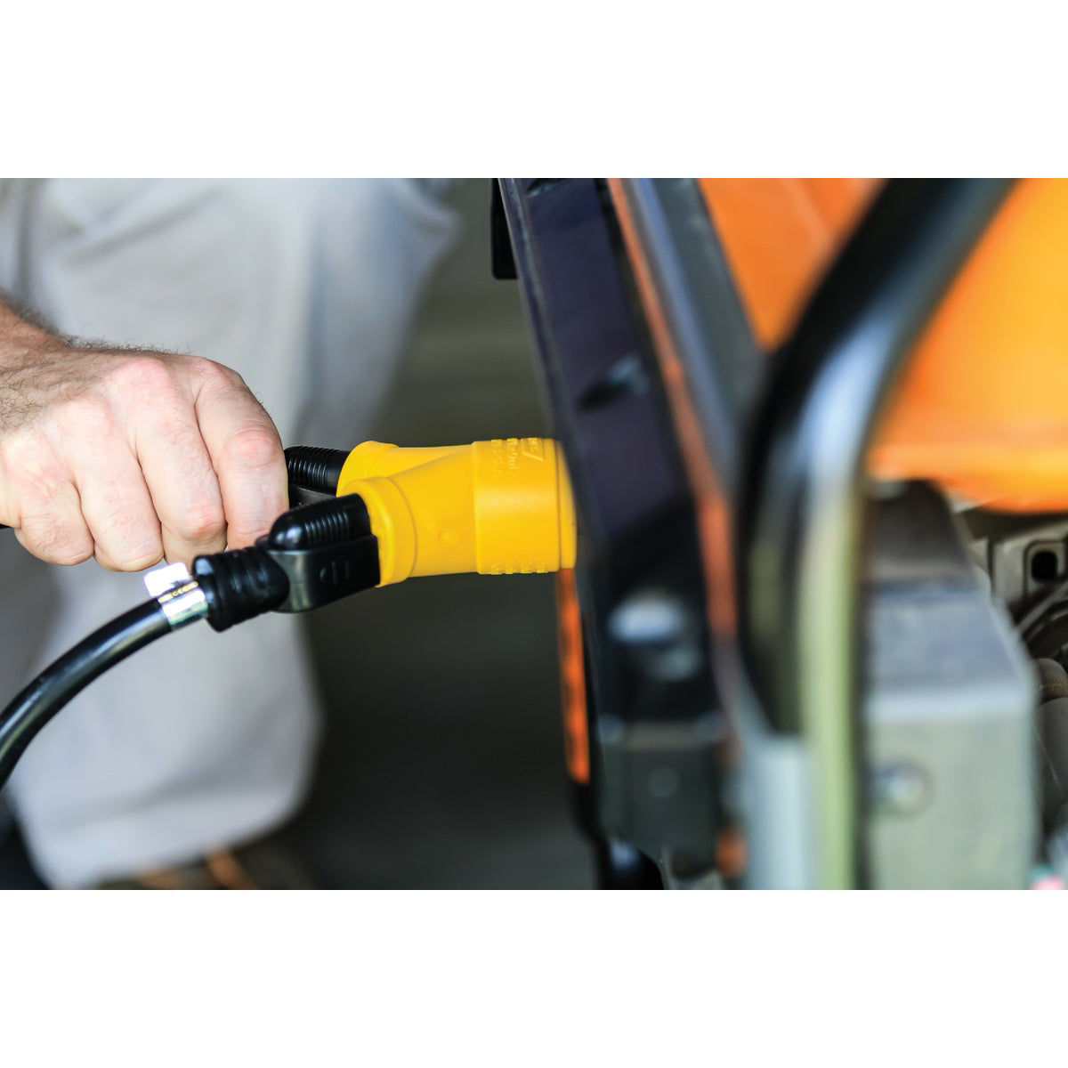 Camco Power Grip 30-Amp 3-Prong Y RV Generator Adapter | Do it Best