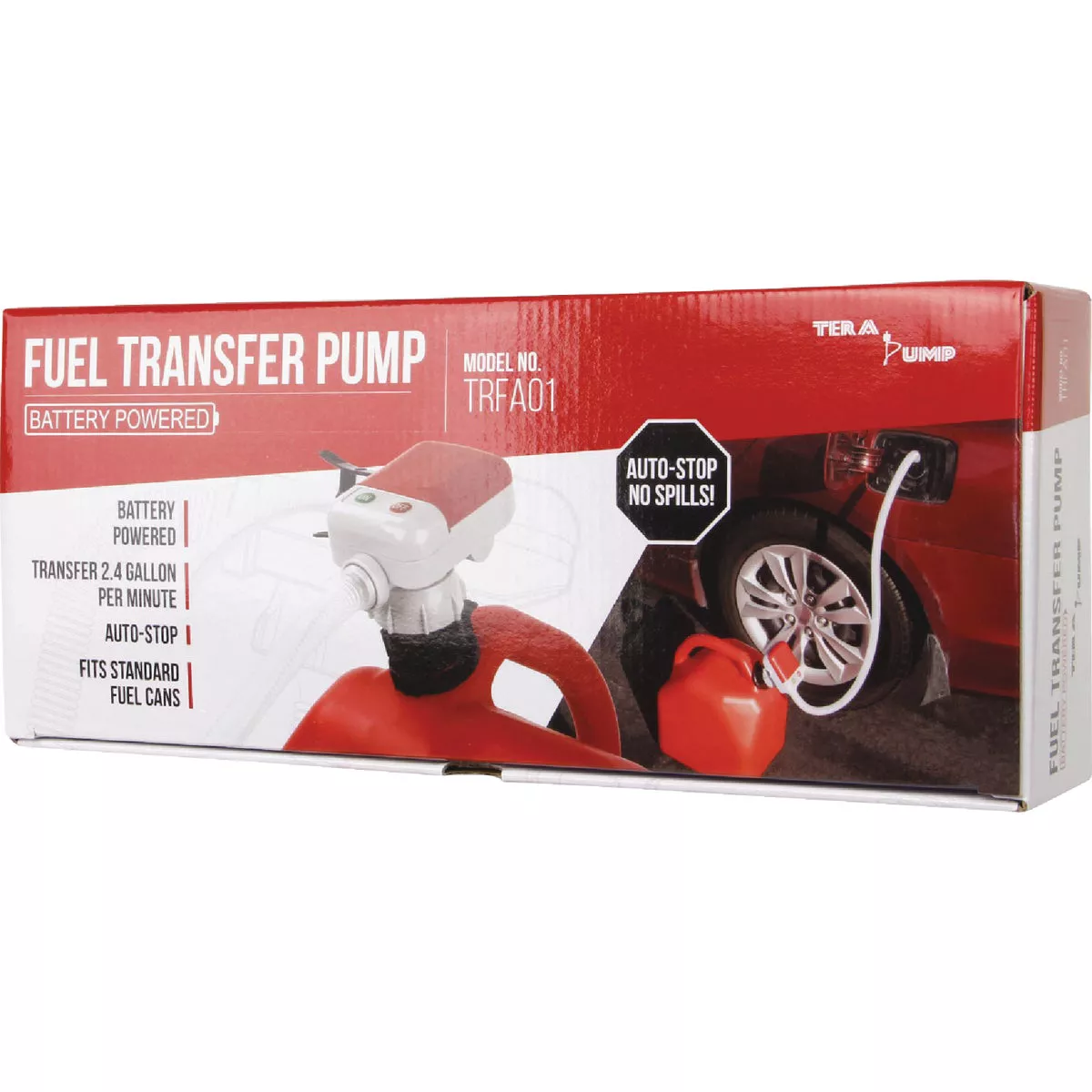 Tera Pump Battery Powered Fuel Transfer Pump with Auto-Stop Overfill ...