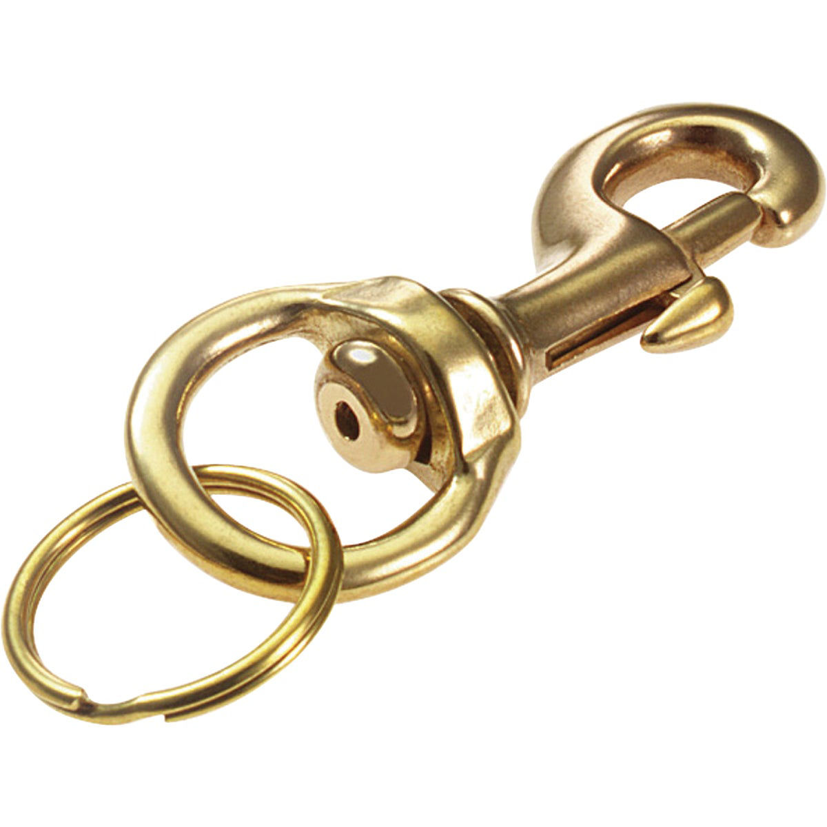 Lucky Line Secure-A-Key Solid Brass 1 In. x 3-1/8 In. L. Bolt Snap Key ...