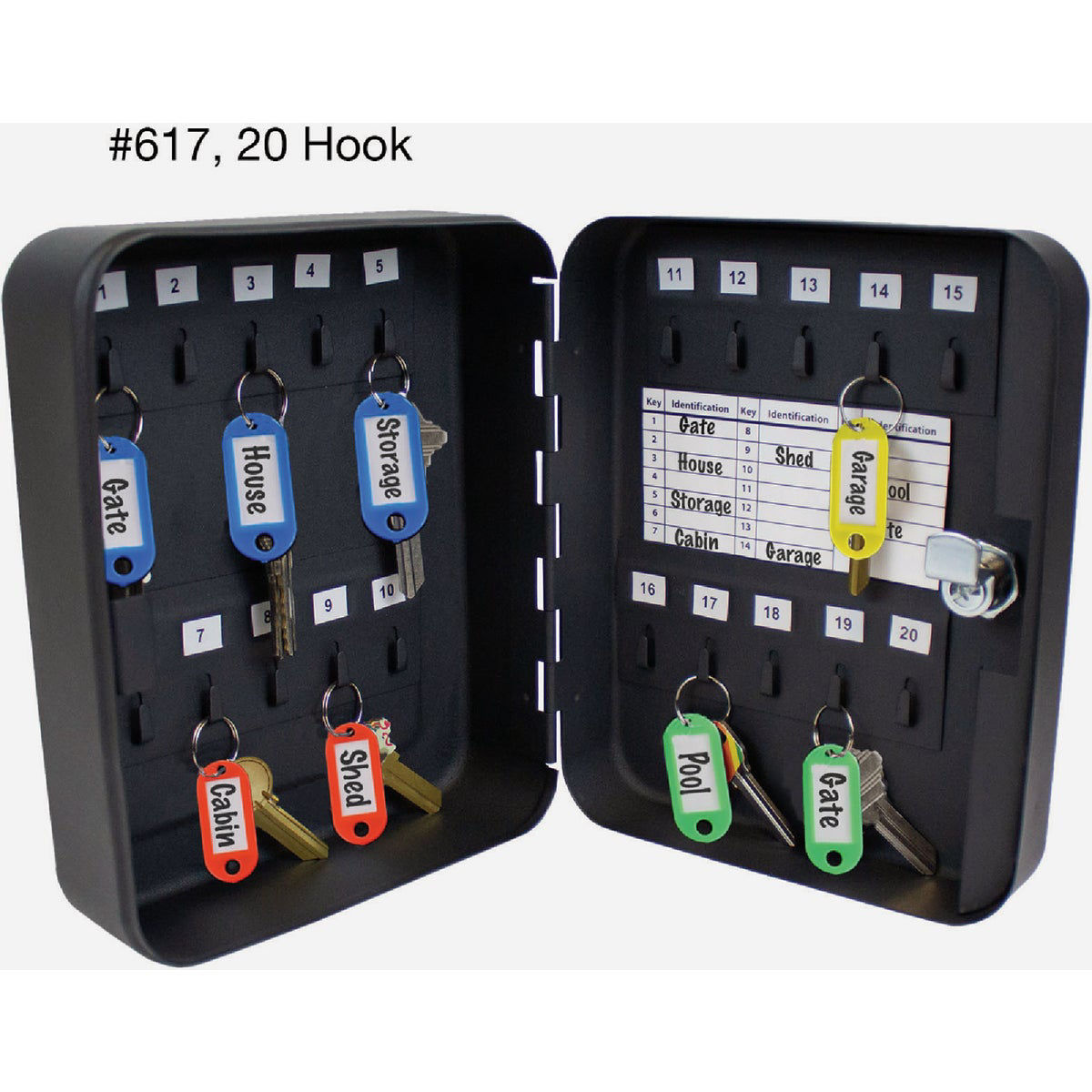 Lucky Line Metal Cabinet Key Hider (20-Hook) | Do it Best