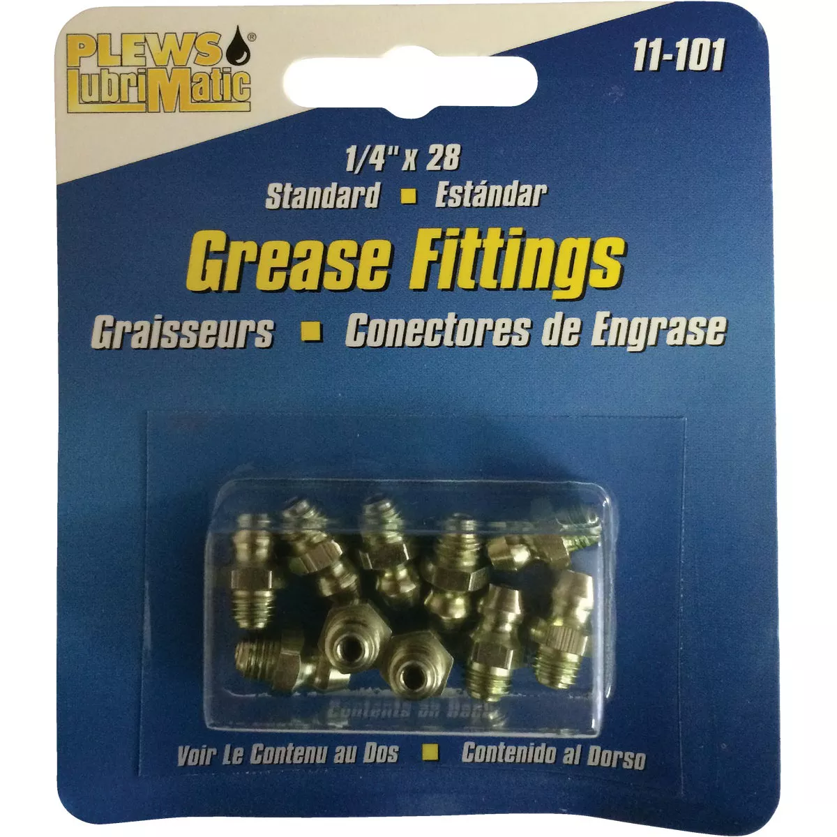 Plews Lubrimatic Straight Angle 1/4"-28 Grease Fitting | Do it Best