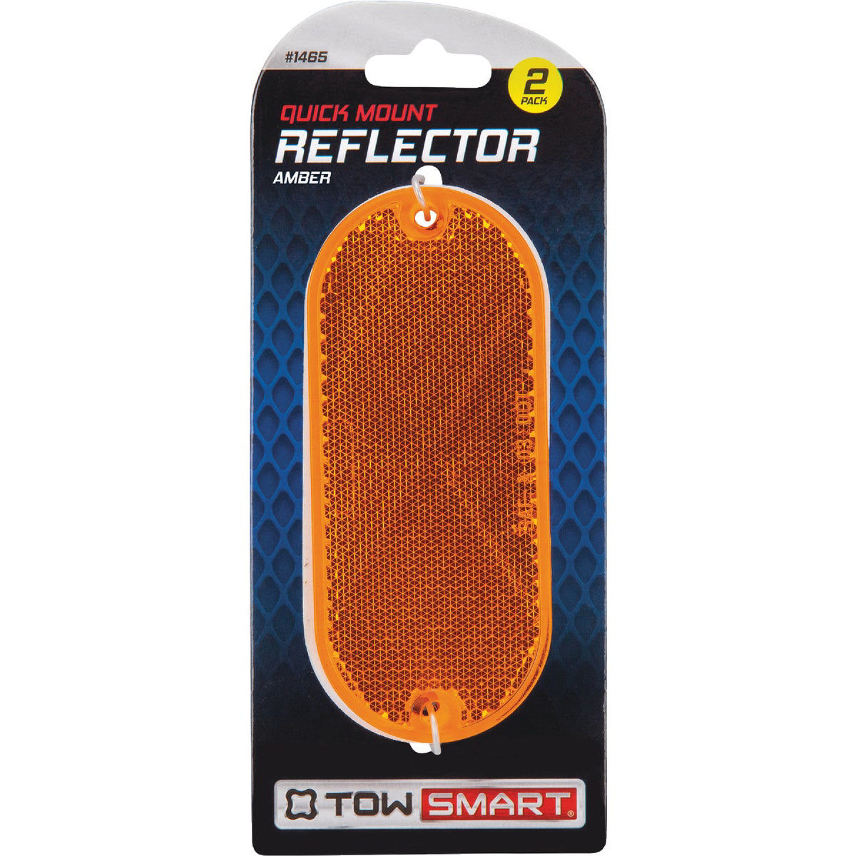 TowSmart Quick Mount Oblong Amber Reflector (2-Pack) | Do it Best