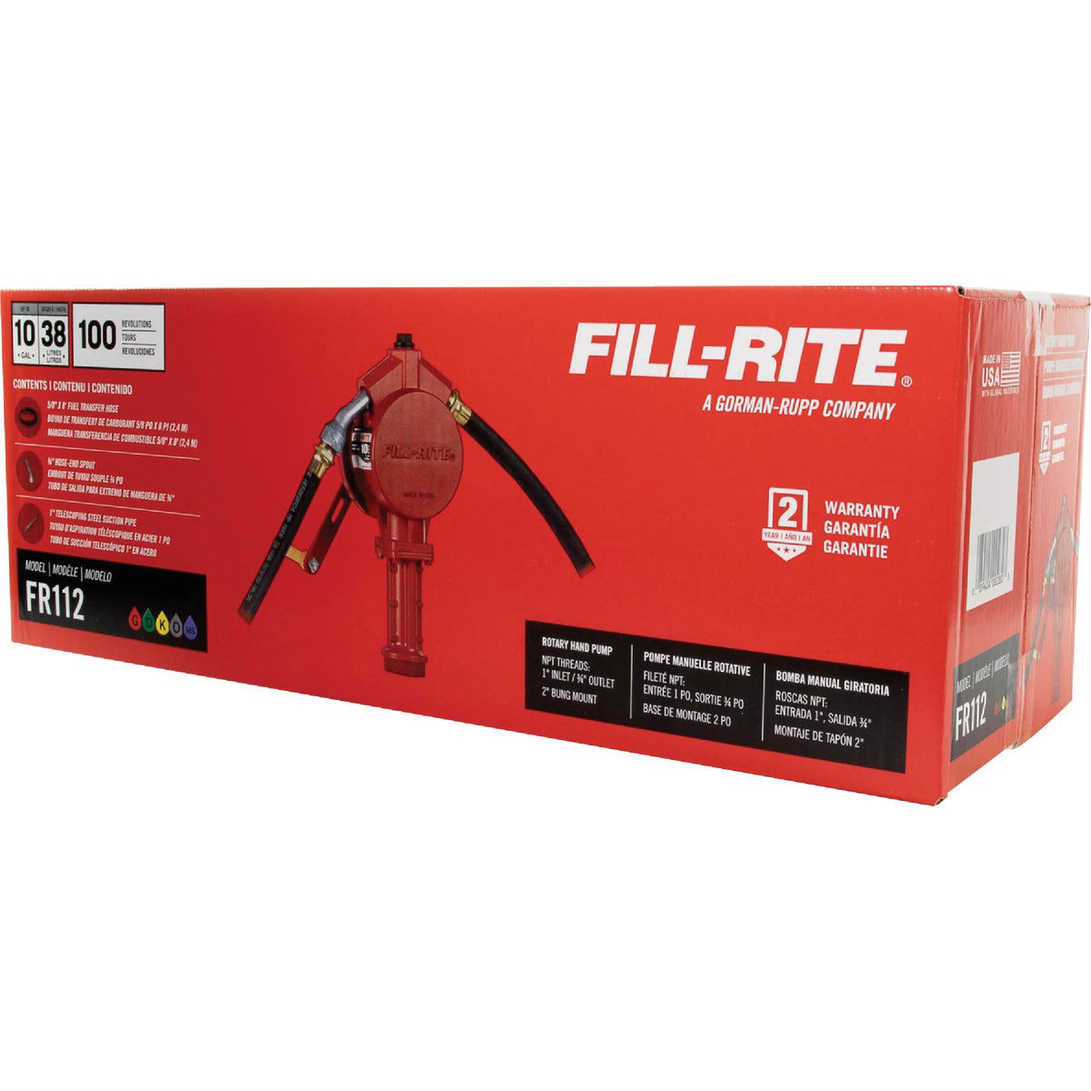 Fill-Rite Rotary Hand-Operated Fuel Transfer Pump with Nozzle Spout | Do it Best